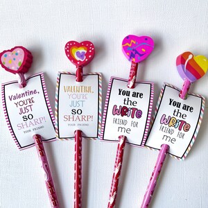 Valentine Pencil Holder, Valentine Favors, Valentine Class Gift ...