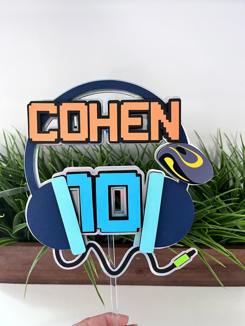 Gamer Cake Topper Headphones Cake Topper Teen Cake Topper - Etsy