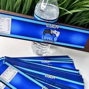 Gamer Water Labels, Gamer Party, Gamer Birthday, Gamer Water Labels ...