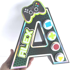 Gamer 3D Letters, Gamer Party Decorations, Gamer Birthday Party, Gamer ...