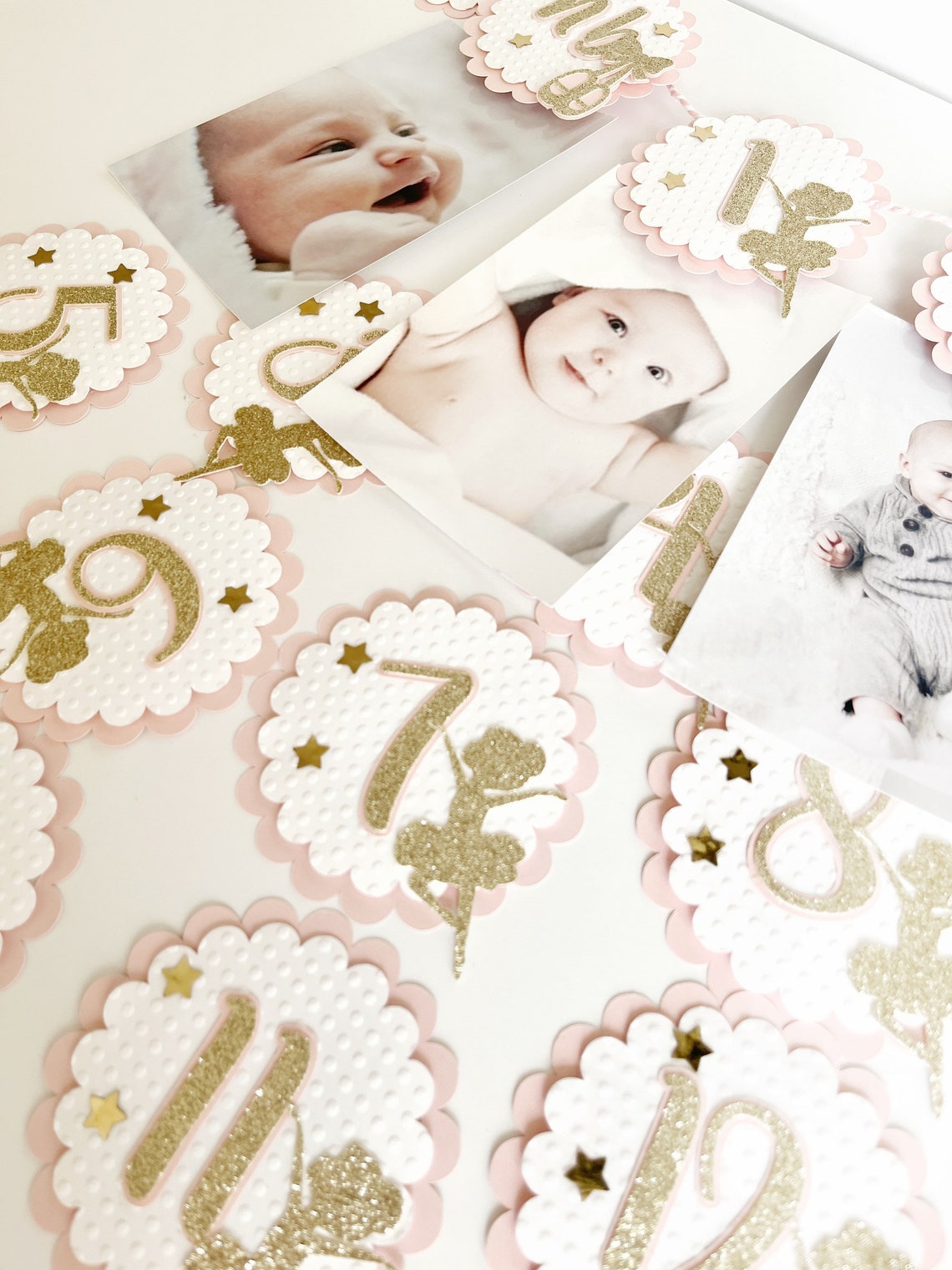 Ballerina Milestone Banner, Ballerina Monthly Milestone, 1st Birthday ...