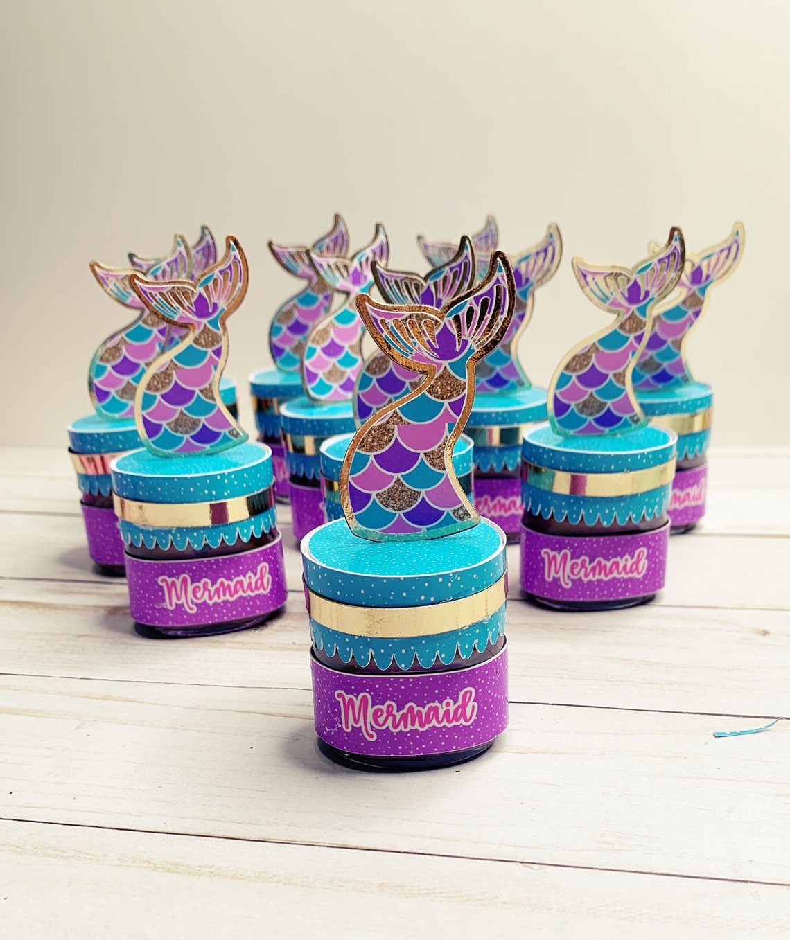 Custom Mini Nutella Mermaid Mermaid Party Favor Baby Shower - Etsy