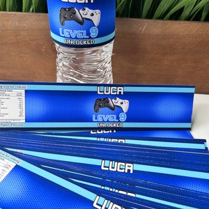 Gamer Water Labels, Gamer Party, Gamer Birthday, Gamer Water Labels ...