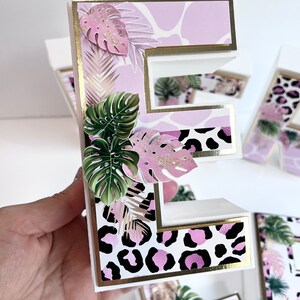 Safari 3D Letters,animal Print Party Decorations, Safari Theme, Safari ...