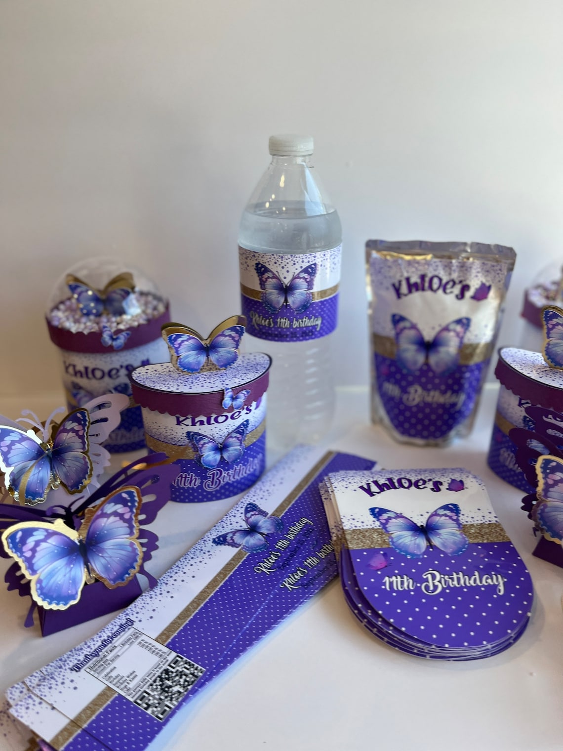 Butterfly Custom Pringles Pringles Party Favors Butterfly - Etsy