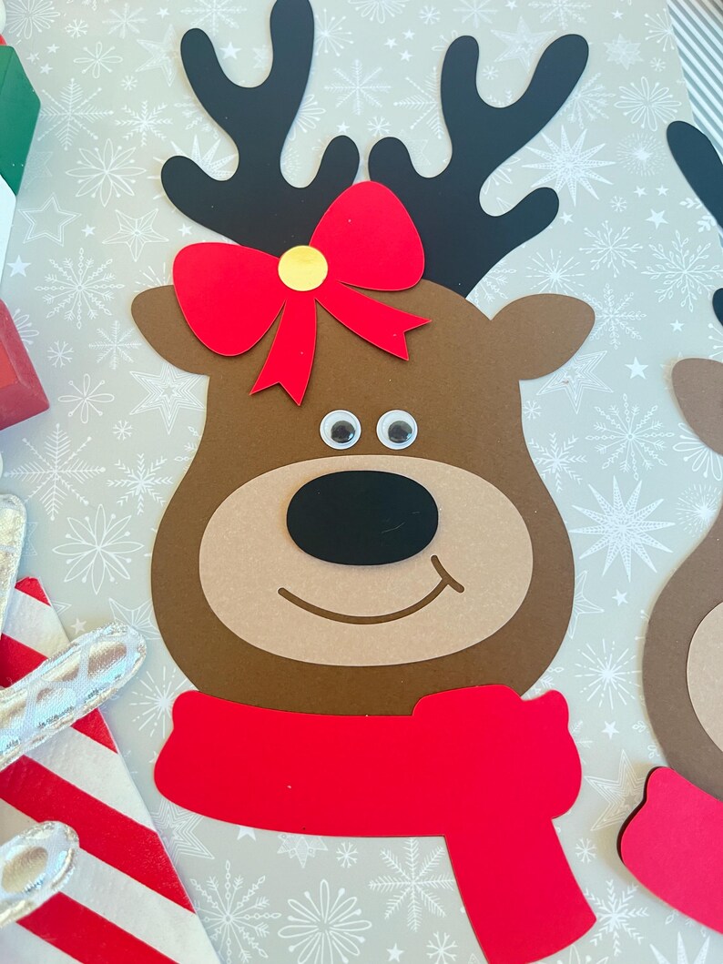 Build Your Own Reindeer Crafts Kit, Kids Christmas Favors, Holiday ...