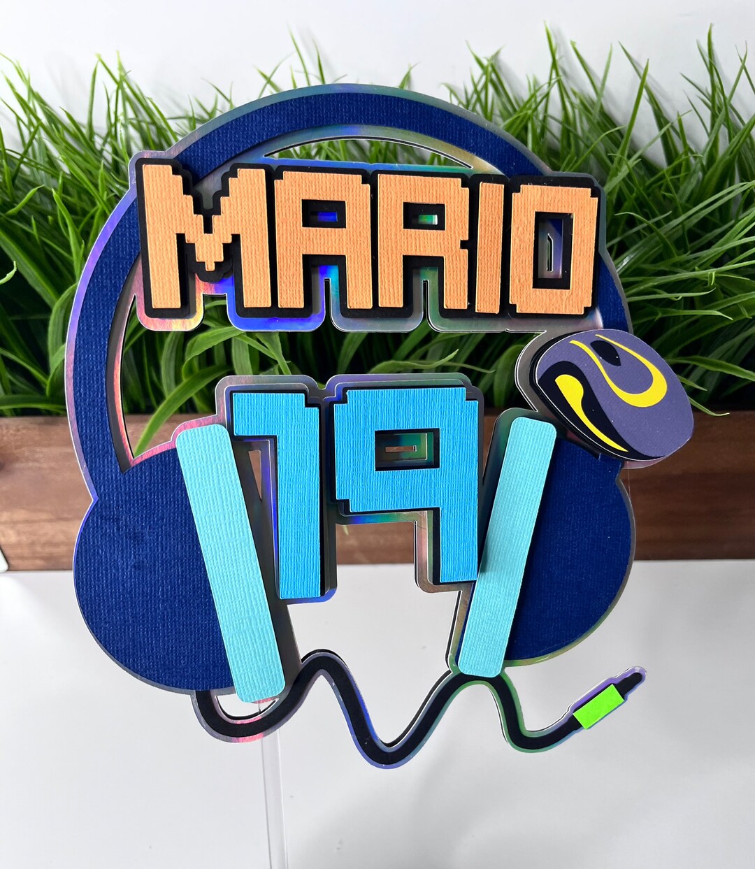 Gamer Cake Topper, Headphones Cake Topper, Teen Cake Topper, Teen ...