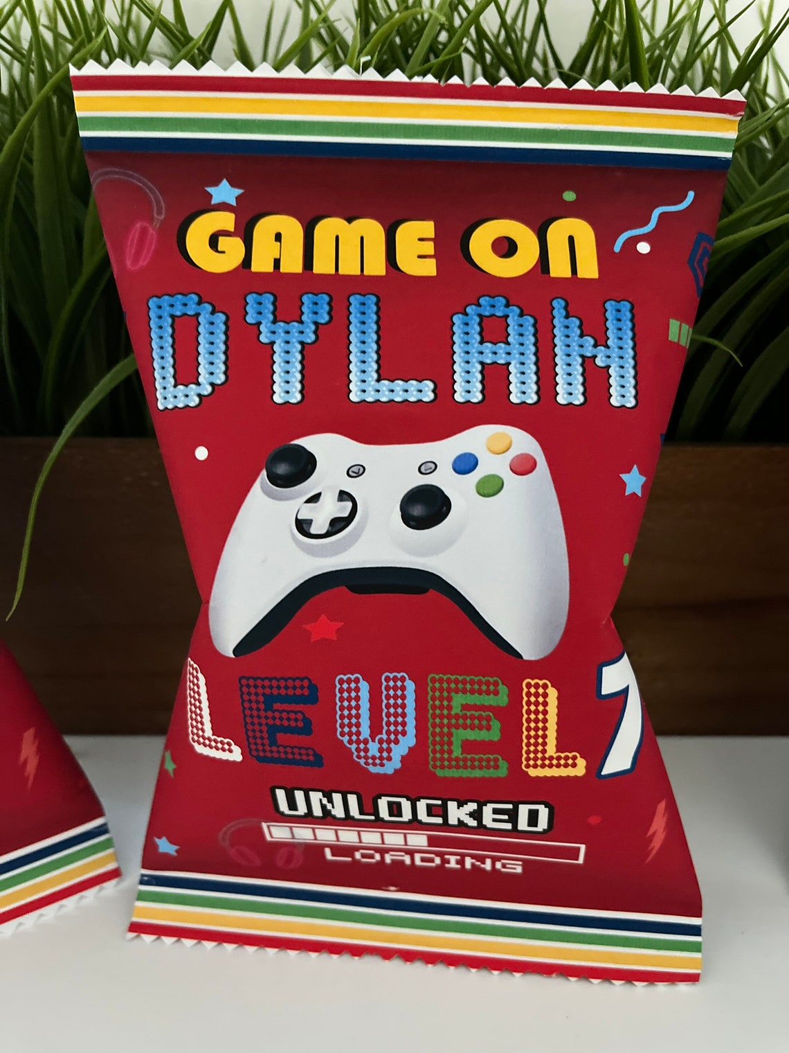 Gamer Party Video Game Chip Bag Video Games Party Gamer - Etsy