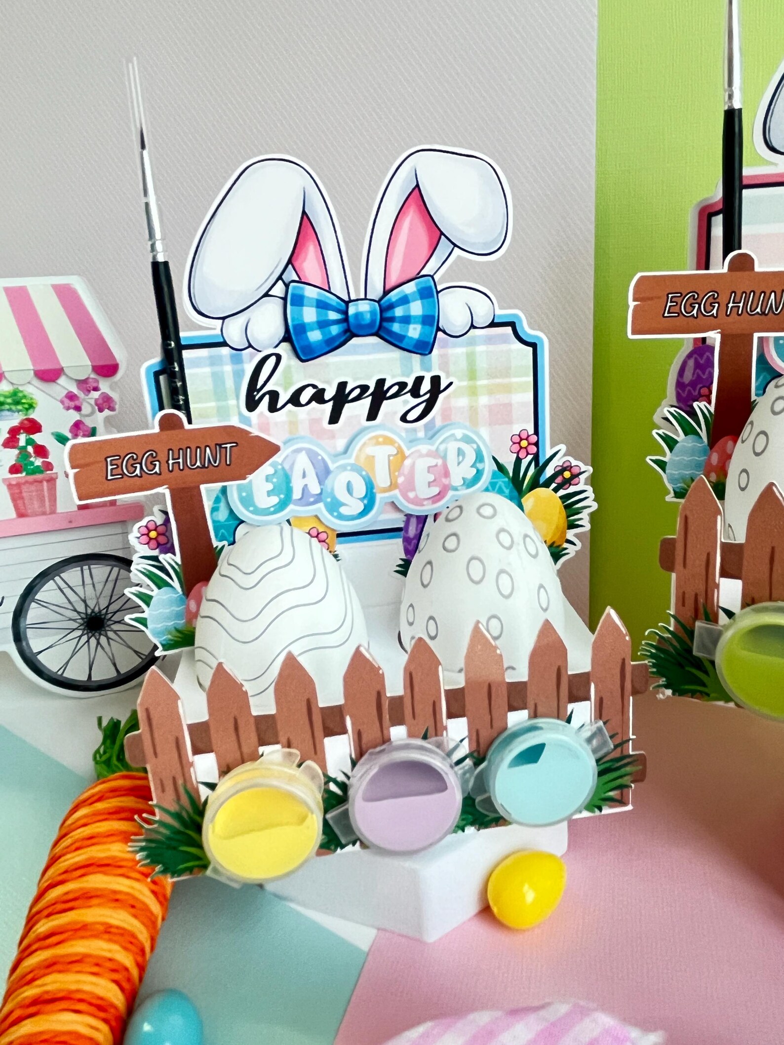 Easter Craft Kit, Easter Egg Painting Kit for Kids, Easter Egg Hunt ...