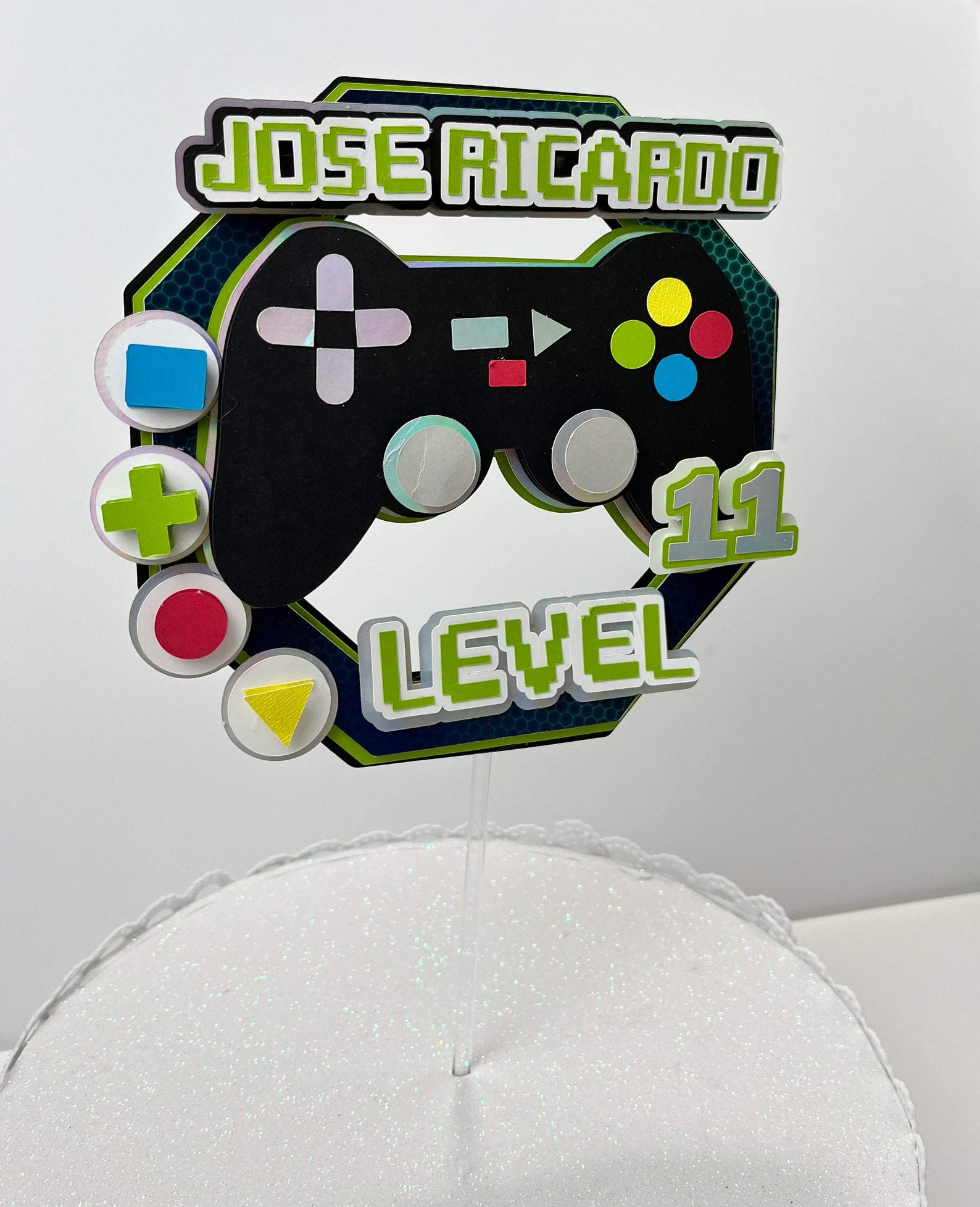 Gamer Birthday Gamer Cake Topper Video Games Cake Topper - Etsy