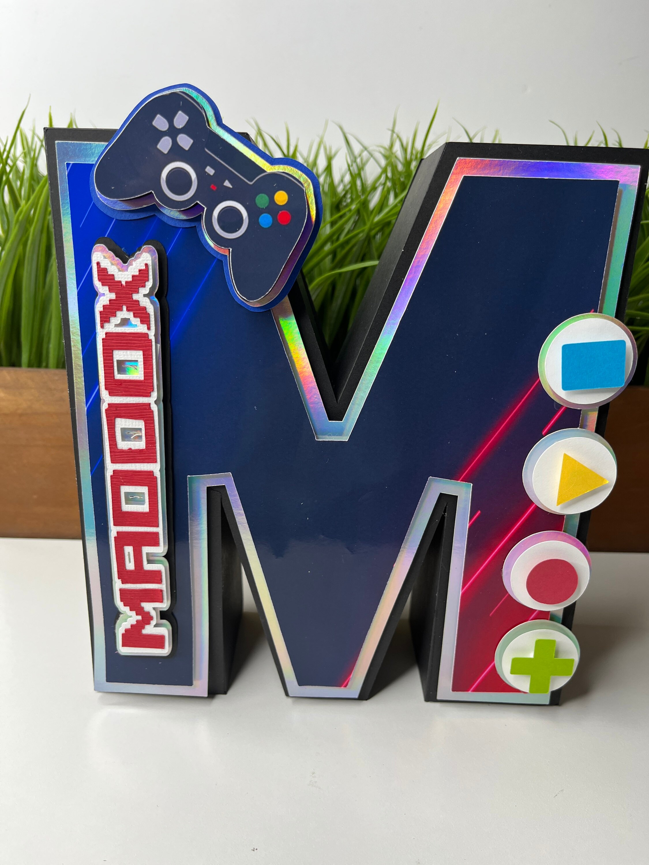 3D Letter Gamer Gamer Party Decorations Gamer Birthday - Etsy