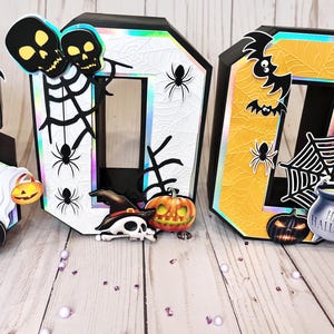 Halloween 3D Letters, Halloween Birthday Theme, Halloween Decoration ...