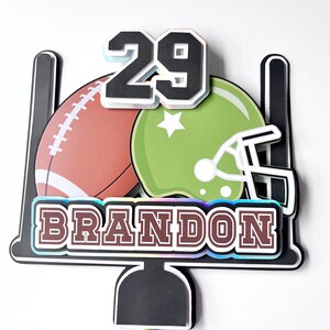 Football Cake Topper, Football Party Decor, Tailgate Party, Football ...