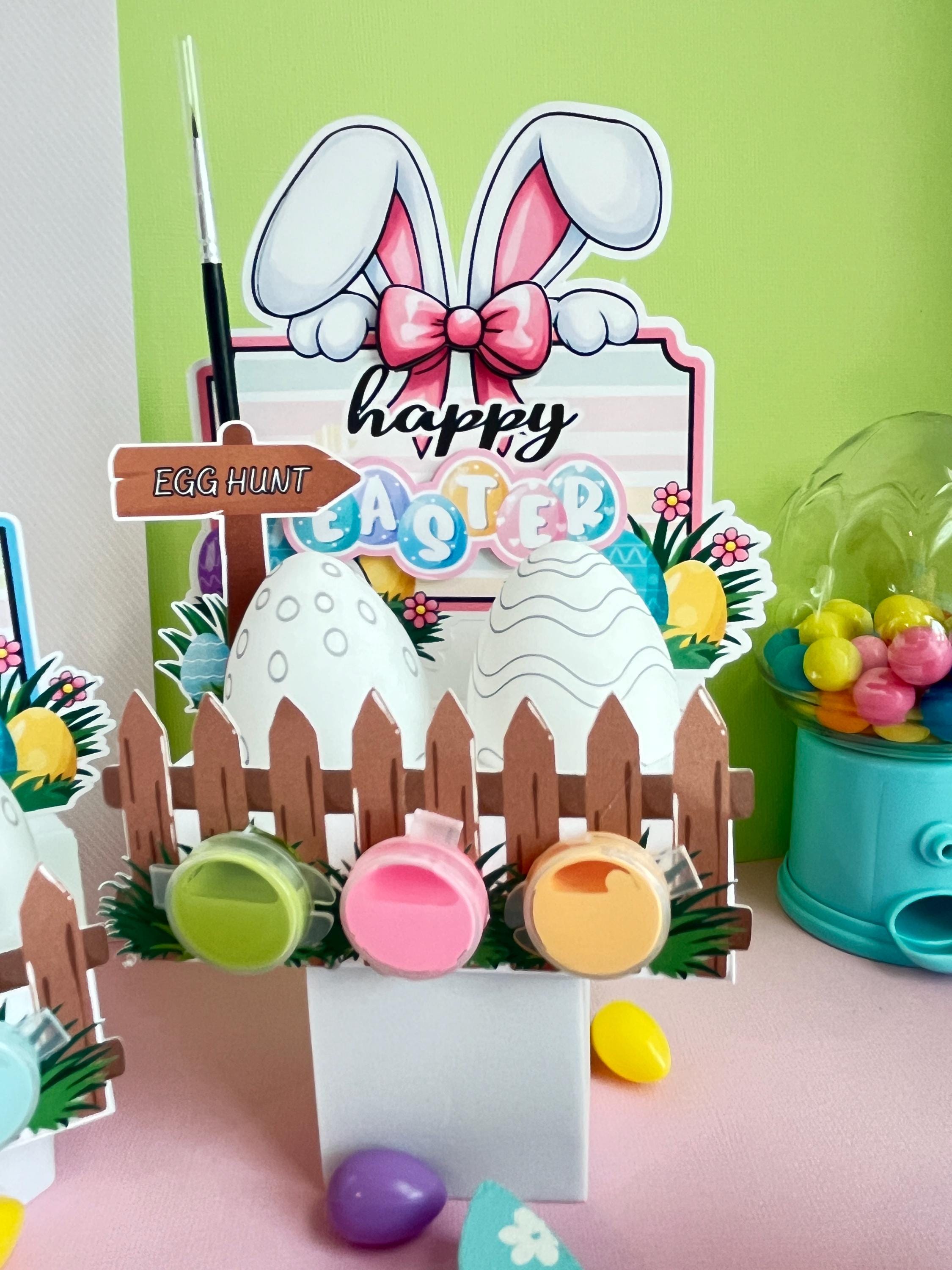 Easter Craft Kit, Easter Egg Painting Kit for Kids, Easter Egg Hunt ...