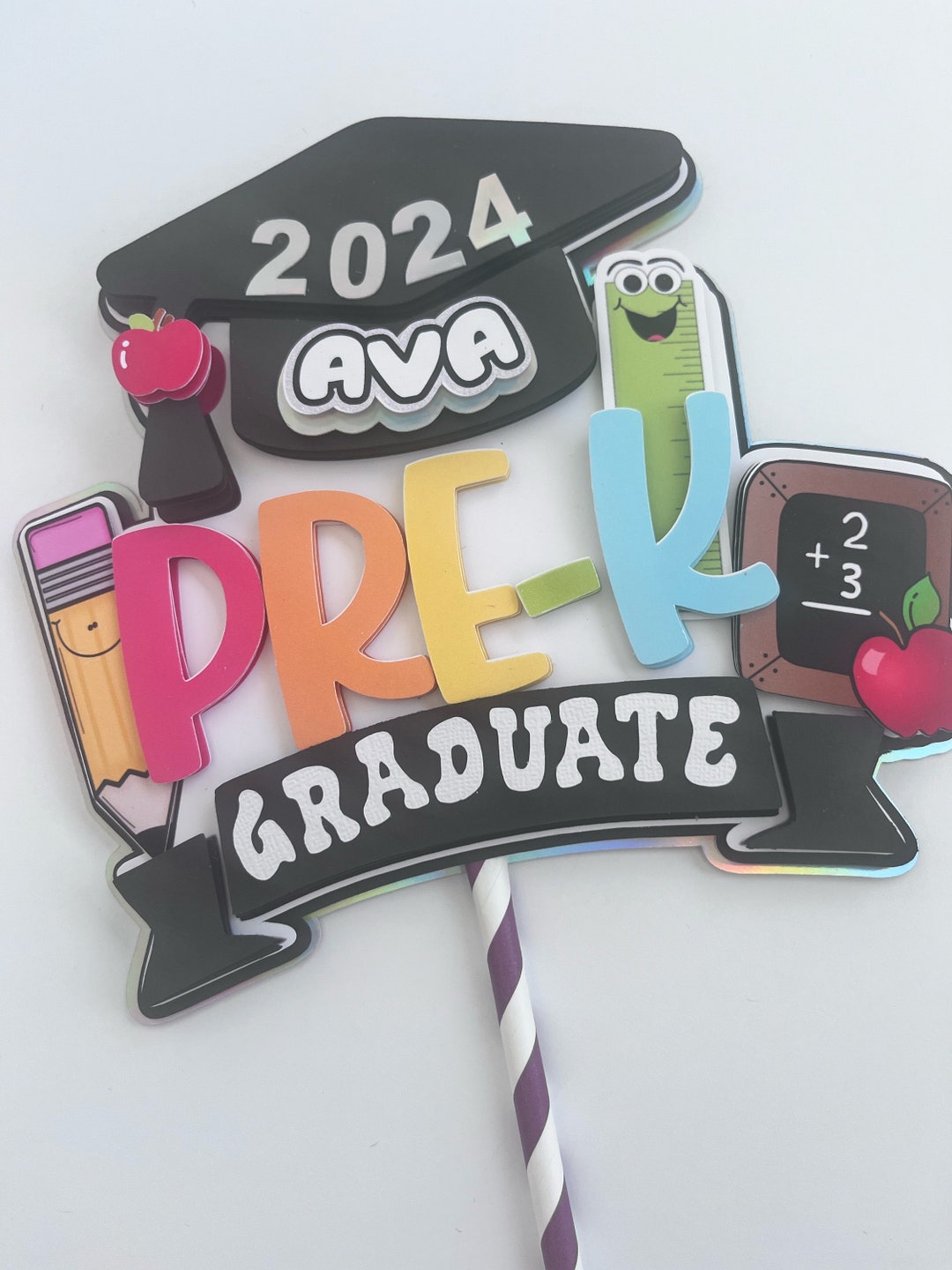 Pre Kindergarten Graduation Cake Topper, Kindergarten Graduation Party ...