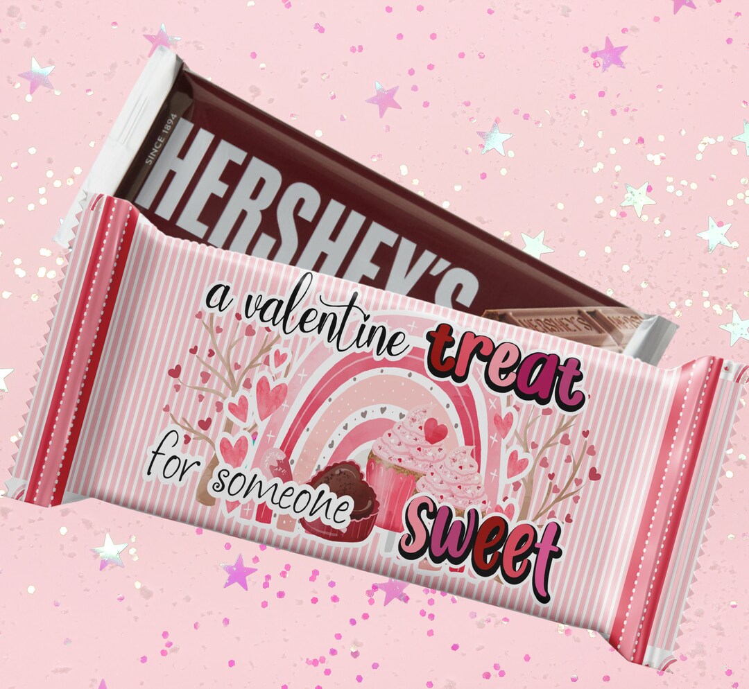Valentine Candy Bar Chocolates, Valentine Favors, Classroom Favors ...