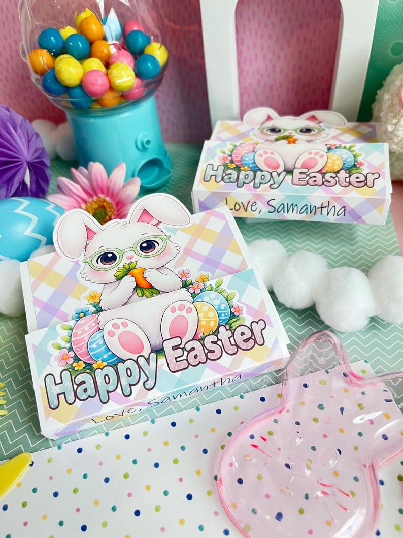 Easter Gift Card Holder With Chocolate Easter Bunny Treat Box Teacher ...