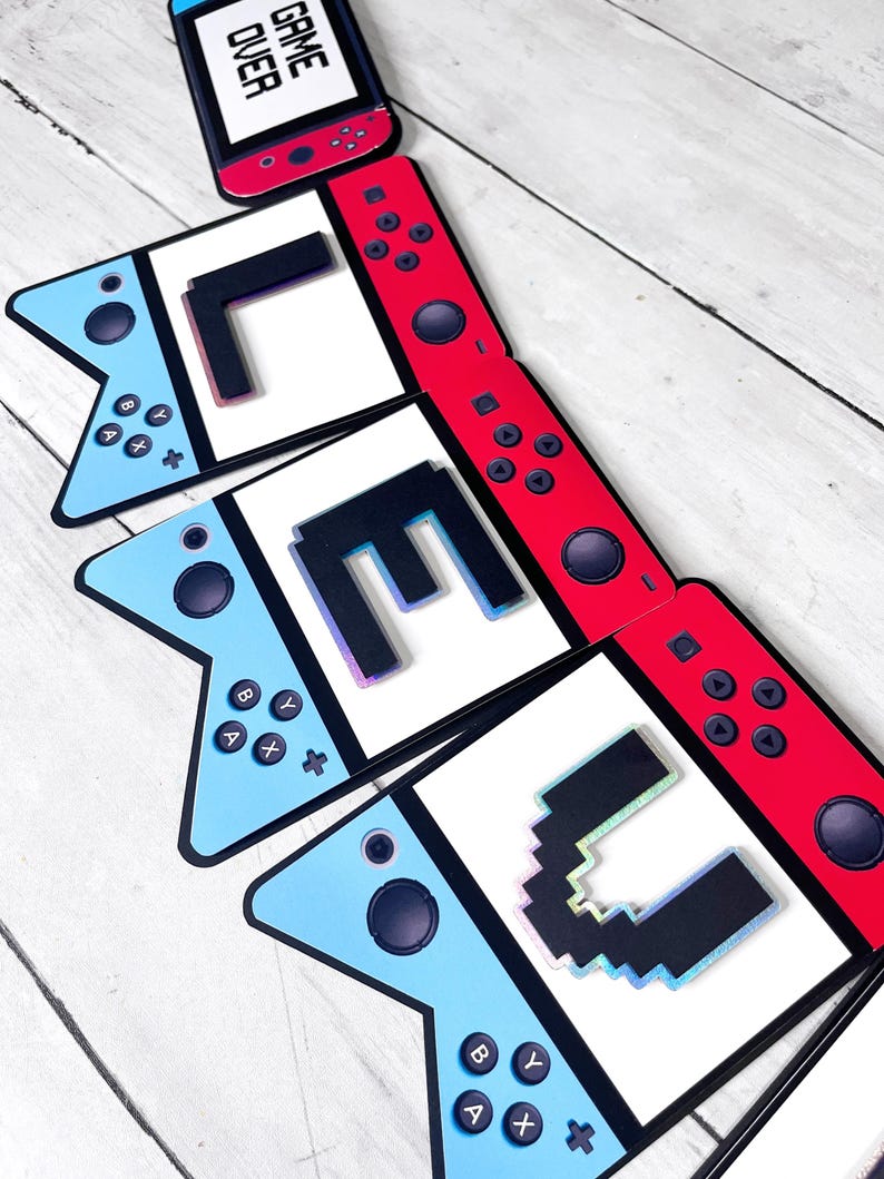 Switch Party Banner, Video Games Theme, Switch Birthday, Switch Party ...