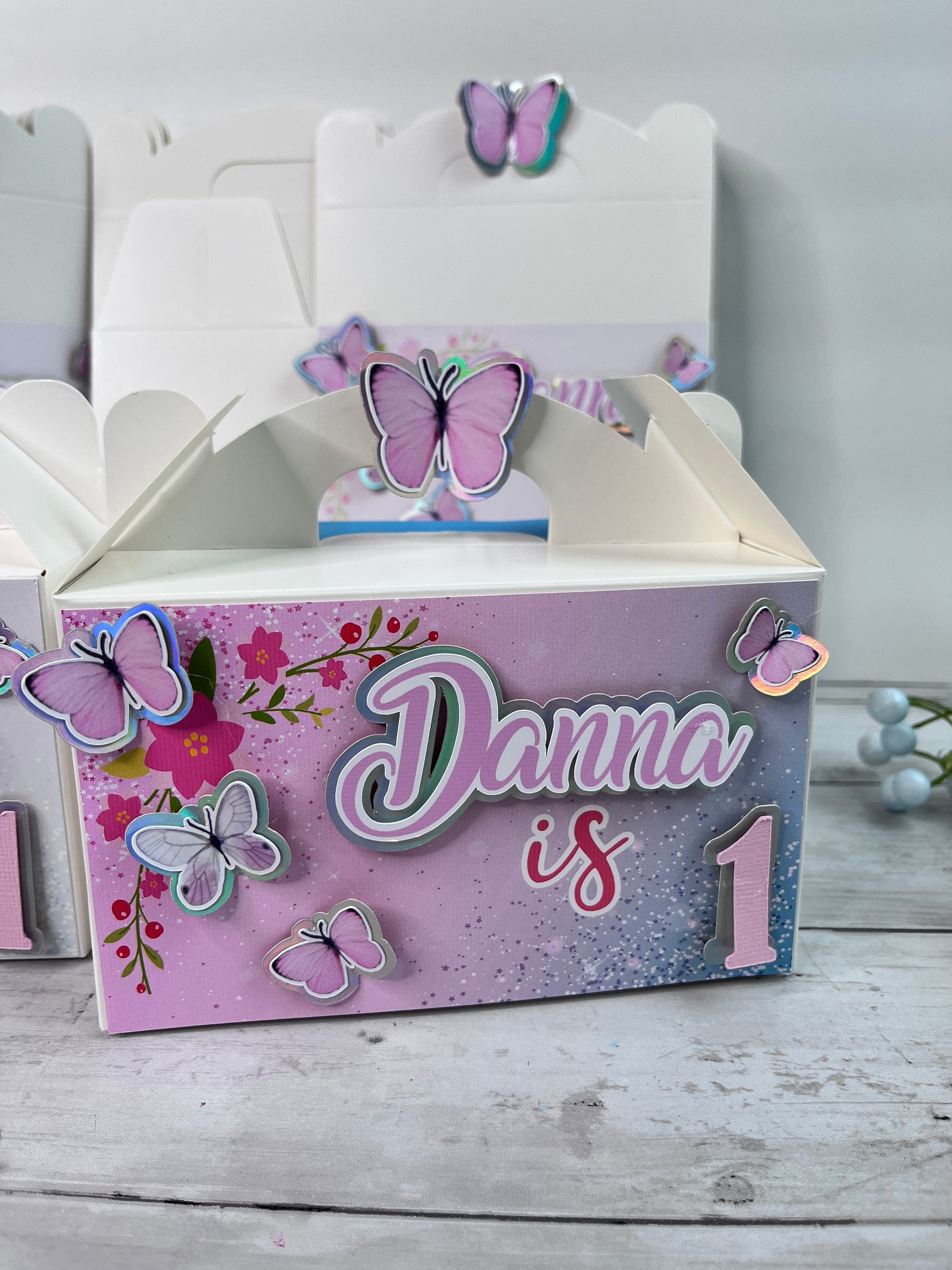 Butterfly Favor Boxes, Butterfly Party Decorations, Favor Boxes ...