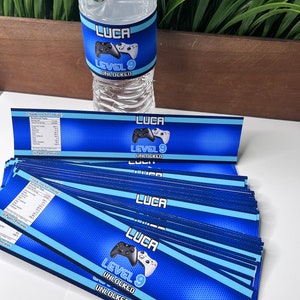 Gamer Water Labels, Gamer Party, Gamer Birthday, Gamer Water Labels ...