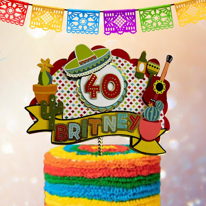 Fiesta Cake Topper - Etsy
