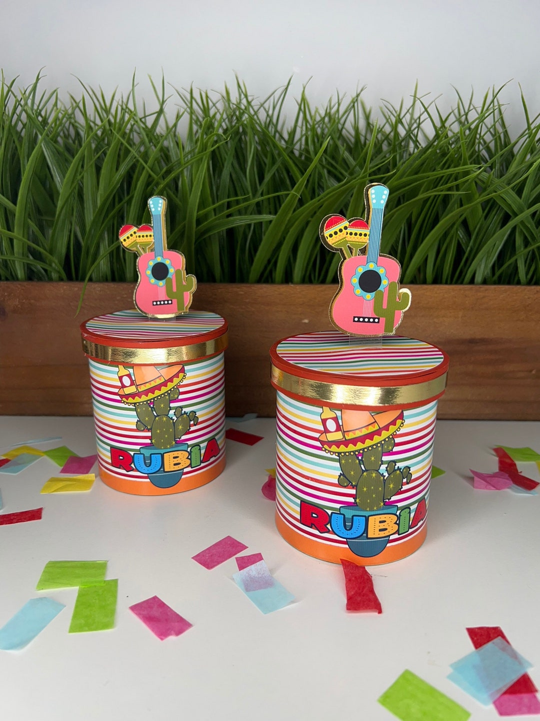 Fiesta Chips Can Party Favors, Personalized Mexican Decor - Etsy