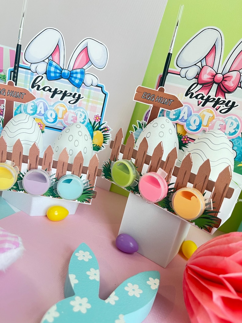 Easter Craft Kit, Easter Egg Painting Kit for Kids, Easter Egg Hunt ...