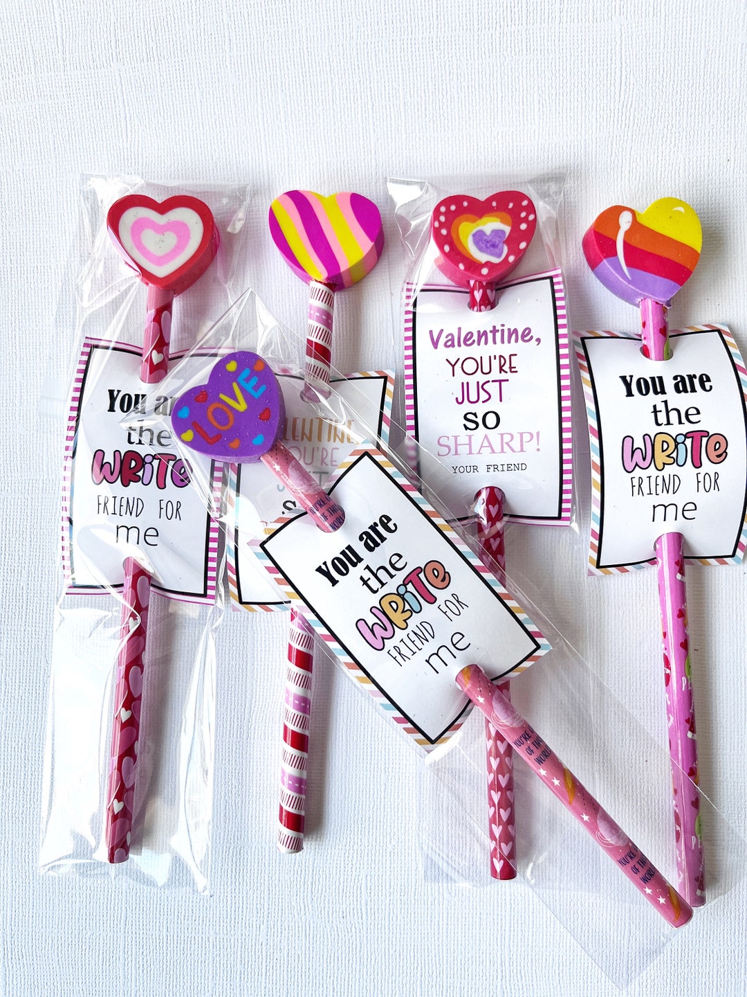 Valentine Pencil Holder, Valentine Favors, Valentine Class Gift ...