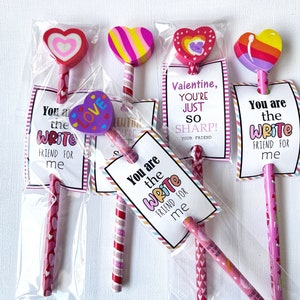 Valentine Pencil Holder, Valentine Favors, Valentine Class Gift ...