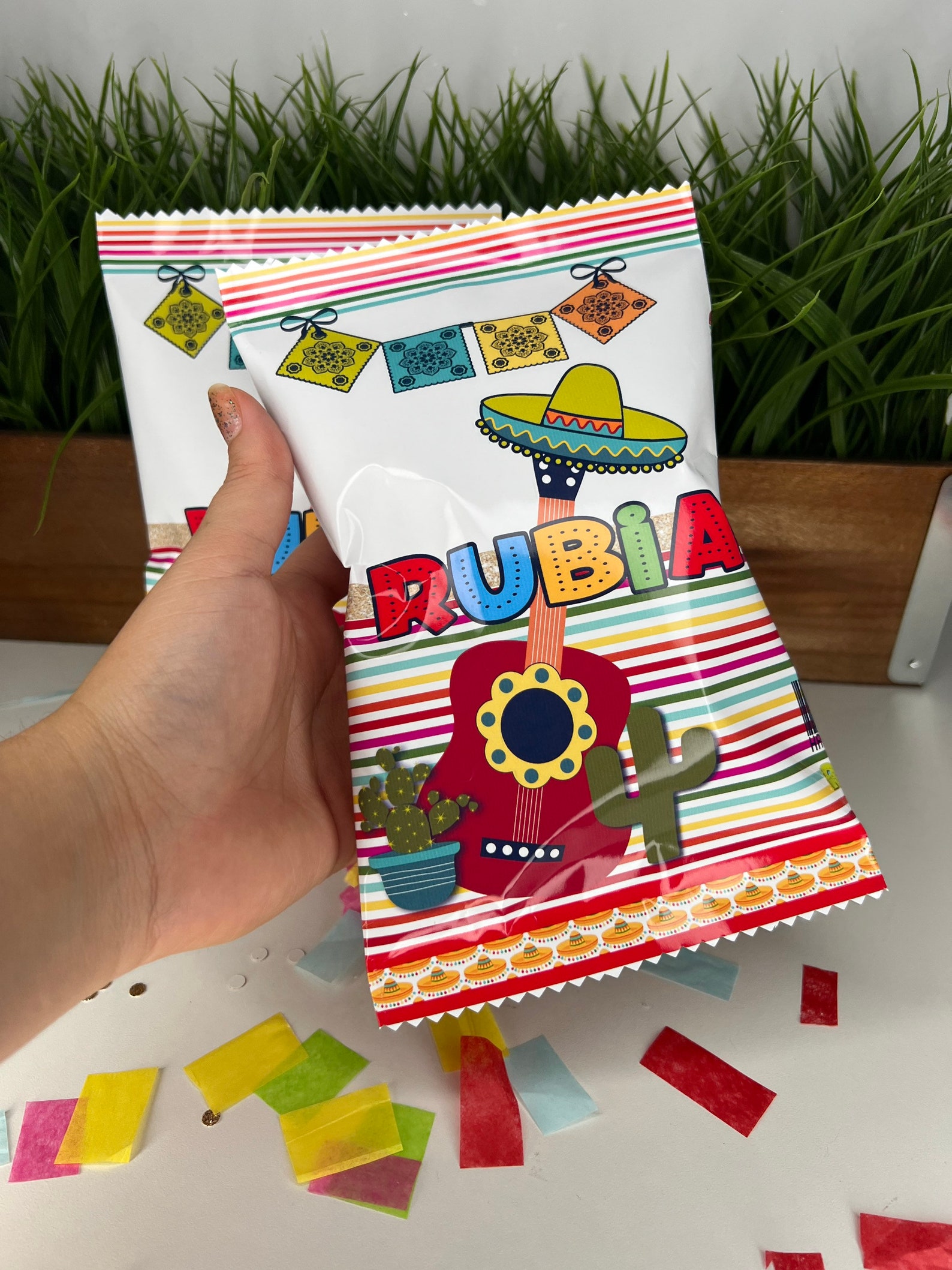 Fiesta Chip Bags Fiesta Party Favors Fiesta Birthday - Etsy