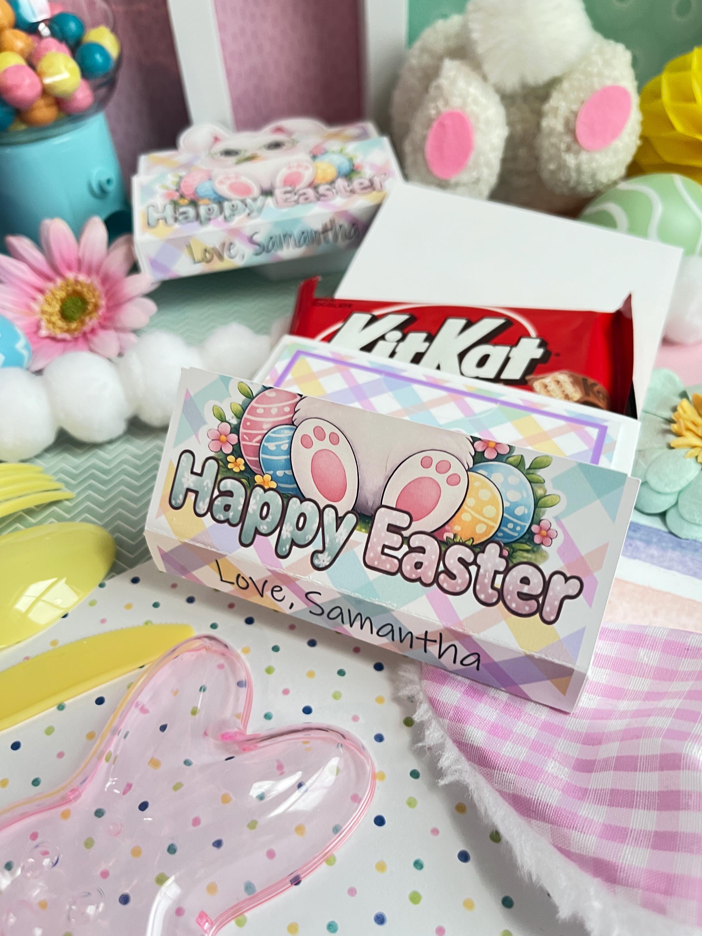 Easter Gift Card Holder With Chocolate Easter Bunny Treat Box Teacher ...