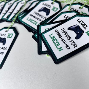 Video Games Favor Tags, Gamer Party Favors, Gamer Birthday, Gamer ...