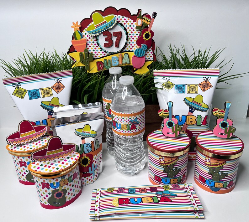 Fiesta Chip Bags Fiesta Party Favors Fiesta Birthday - Etsy