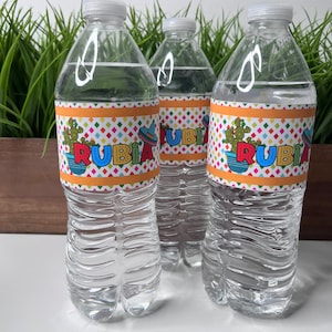 Fiesta Water Bottle Labels, Fiesta Party Decor, Mexican Party, Fiesta ...