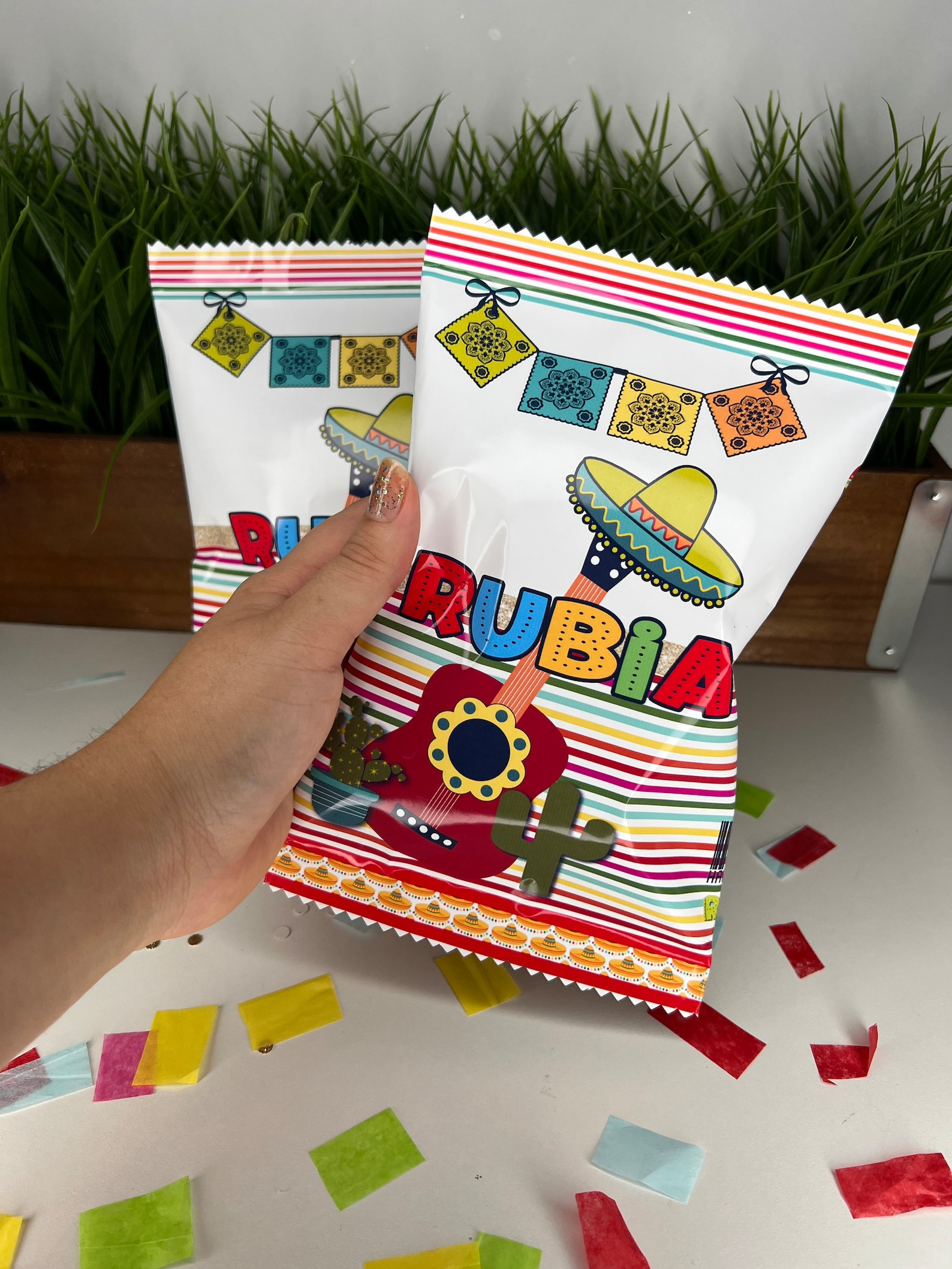 Fiesta Chip Bags Fiesta Party Favors Fiesta Birthday - Etsy