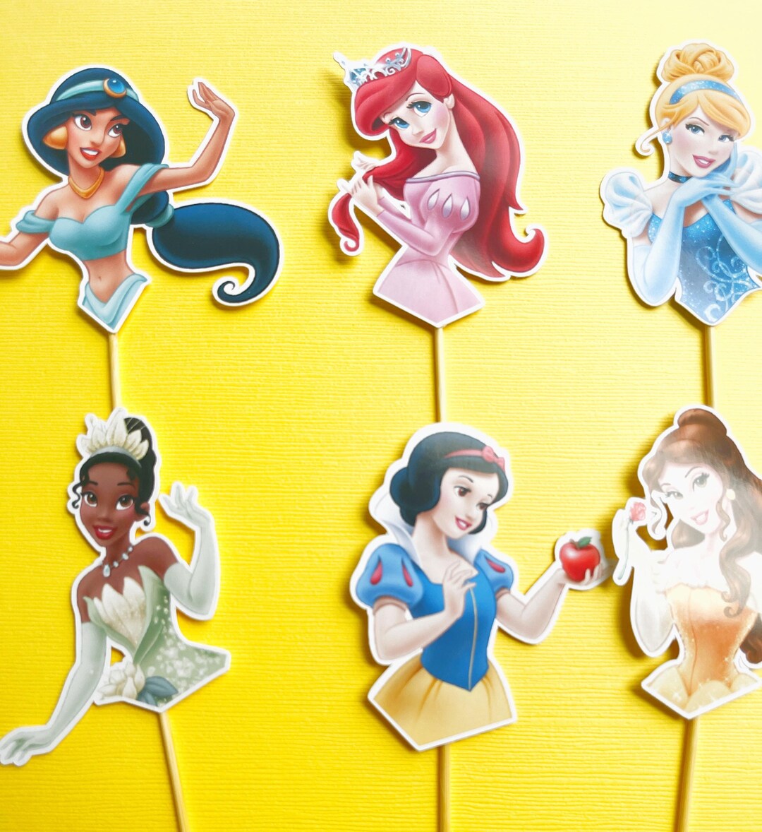 Princess Cupcake Toppers, Princess Party, Princess Toppers, Princess ...