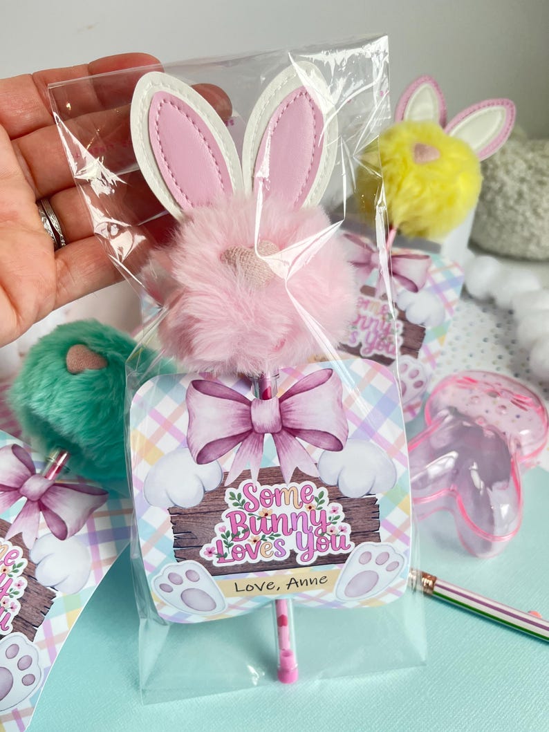 Personalized Easter Bunny Pen Classroom Favors Kids Easter Gifts ...