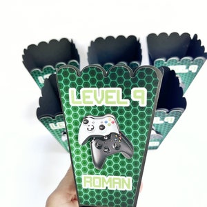 Popcorn Box Gamer Party, Gamer Party Favors, Video Games Party, Gamer ...