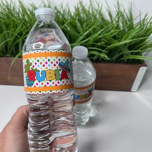 Fiesta Water Bottle Labels, Fiesta Party Decor, Mexican Party, Fiesta ...