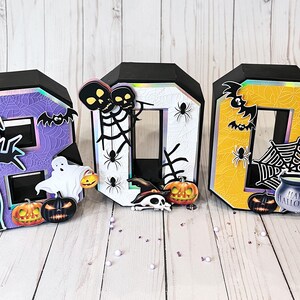Halloween 3D Letters, Halloween Birthday Theme, Halloween Decoration ...