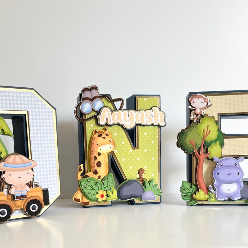 Safari Letters - Etsy