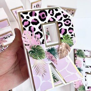 Safari 3D Letters,animal Print Party Decorations, Safari Theme, Safari ...