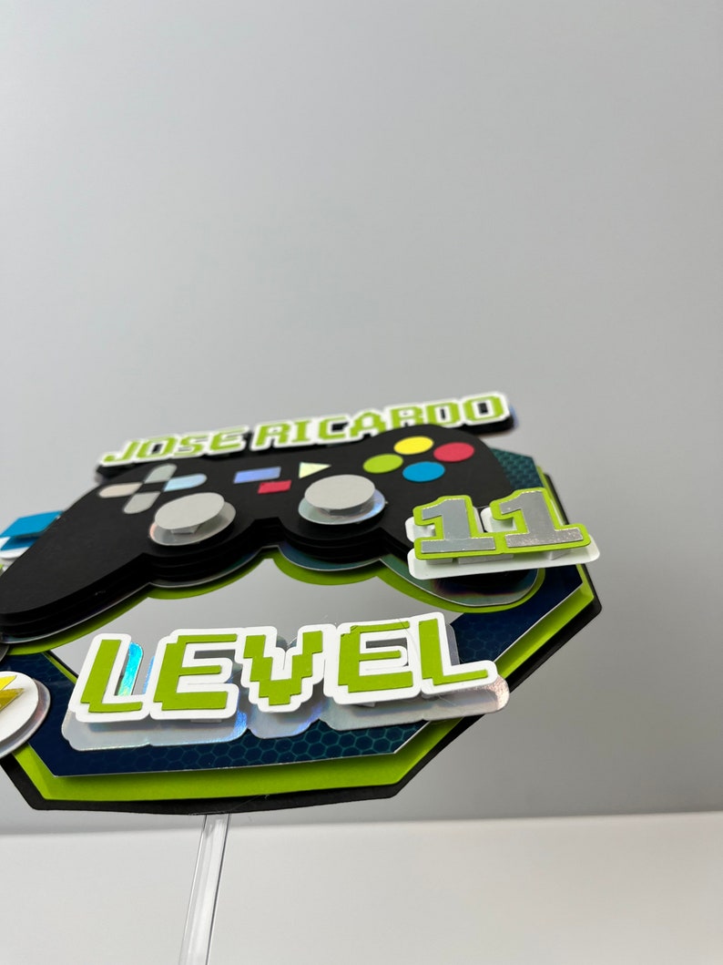 Gamer Birthday Gamer Cake Topper Video Games Cake Topper | Etsy