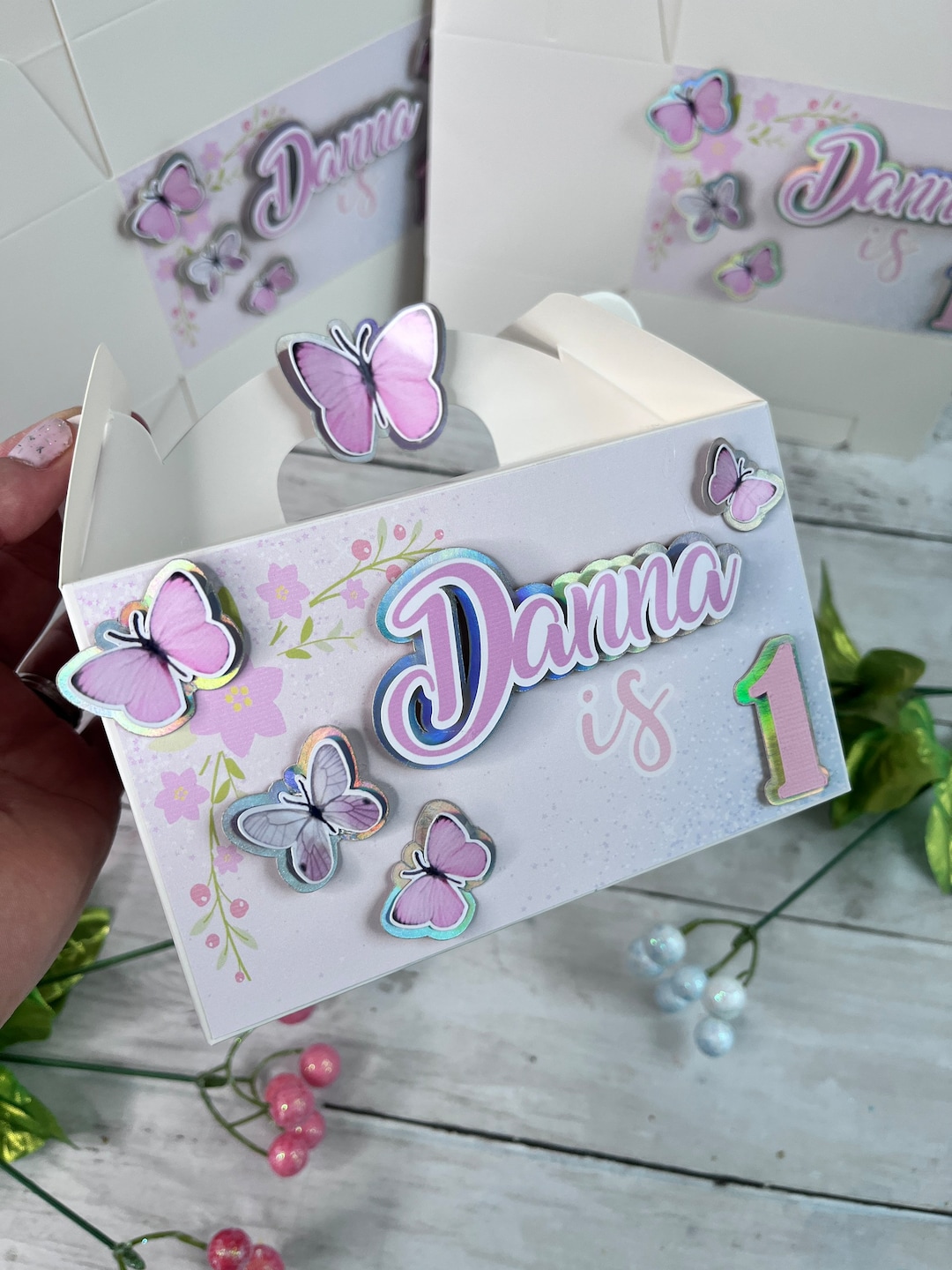 Butterfly Favor Boxes, Butterfly Party Decorations, Favor Boxes ...