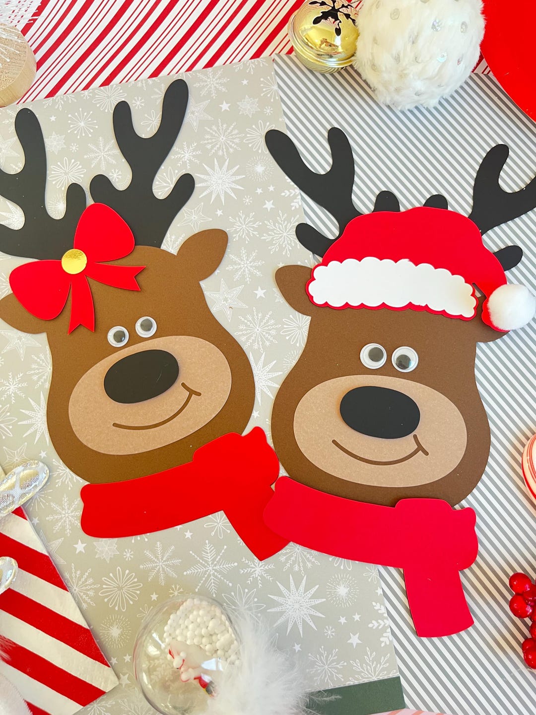 Build Your Own Reindeer Crafts Kit, Kids Christmas Favors, Holiday ...