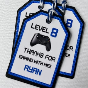 Video Games Favor Tags, Gamer Party Favors, Gamer Birthday, Gamer Gift ...