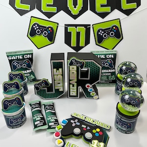 Gamer 3D Numbers or Letters, Gamer Party Decorations, Gamer Birthday ...