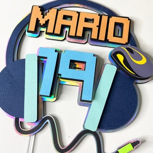 Gamer Cake Topper, Headphones Cake Topper, Teen Cake Topper, Teen ...