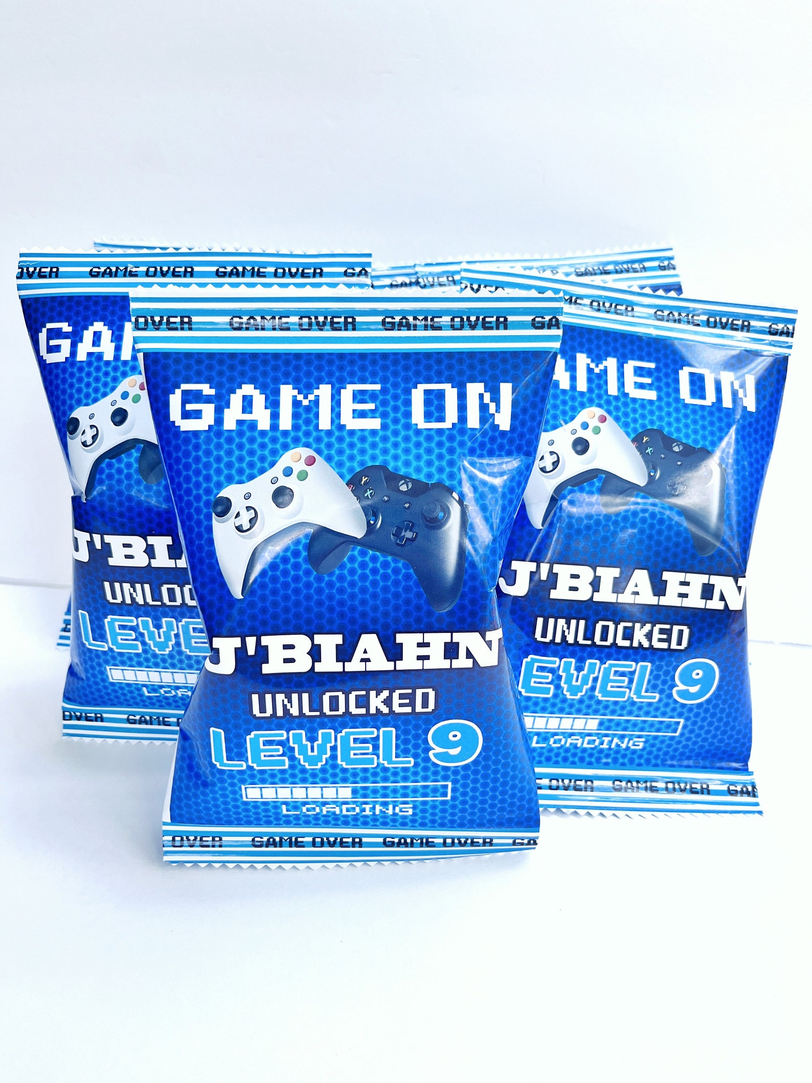 Gamer Party, Gamer Birthday, Gamer Chip Bags, Gamer Wrappers, Video ...