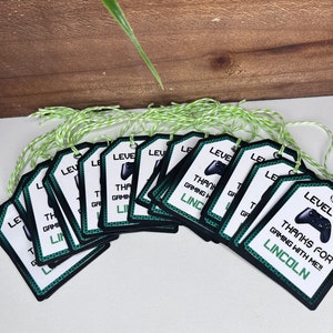 Video Games Favor Tags, Gamer Party Favors, Gamer Birthday, Gamer ...